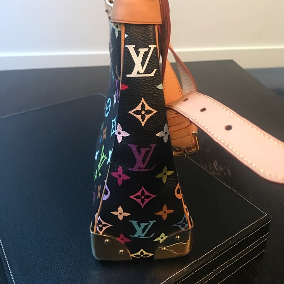 Louis Vuitton | Bags | Black And Rainbow Lv Bag | Poshmark